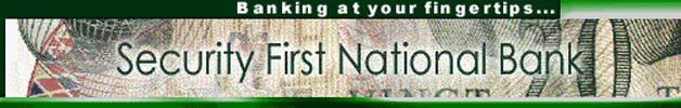 Security First National Bank's Bill Pay